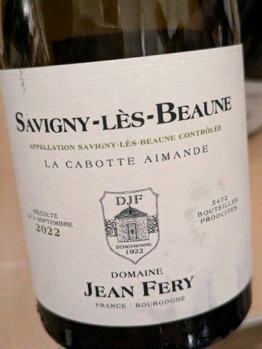 Jean Féry & Fils La Cabotte Aimande Savigny-lès-Beaune | Vivino US