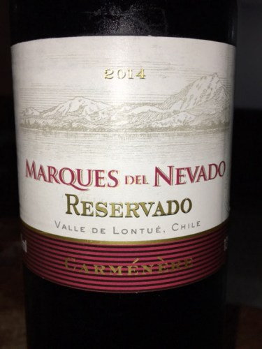 2019 Marques del Nevado Reservado Carmenère | Vivino US