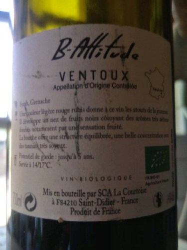 Clauvallis - La Courtoise B-Attitude Ventoux | Vivino US