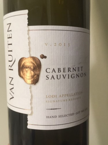 2013 Van Ruiten Signature Reserve Cabernet Sauvignon | Vivino US