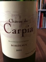 2015 Château du Carpia Bordeaux Rouge | Vivino US