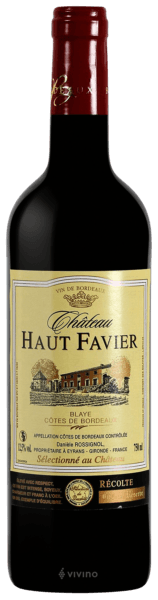 Château Haut Favier Blaye Côtes de Bordeaux | Vivino France