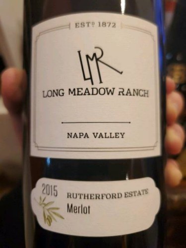 Long Meadow Ranch Rutherford Estate Merlot | Vivino US