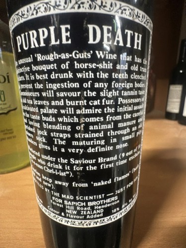 Sapich Brothers Purple Death Rouge | Vivino US