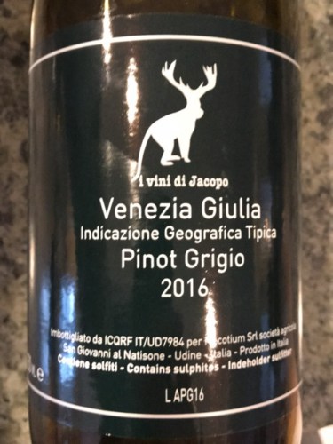 Nec Otium I Vini di Jacopo Pinot Grigio |Vivino Hong Kong
