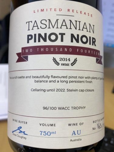 WA Cleanskin Limited Release Pinot Noir | Vivino English