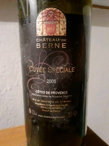 Château de Berne Cuvée Spéciale Côtes de Provence Rouge | Vivino US