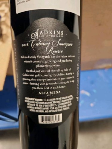 Adkins Reserve Cabernet Sauvignon | Vivino English