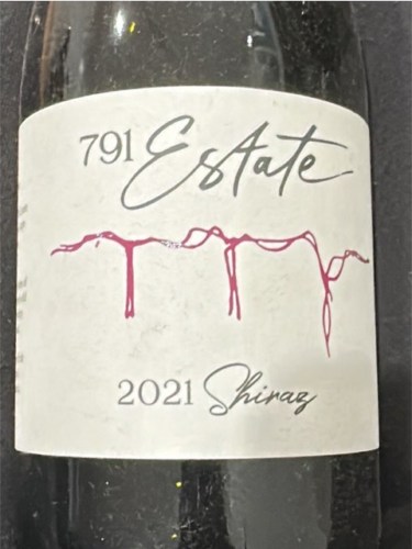 791 Estate Shiraz | Vivino US
