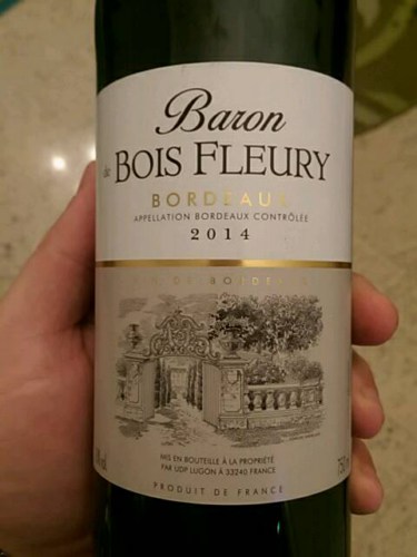 Union de Producteurs de Lugon Baron de Bois Fleury Bordeaux | Vivino 日本