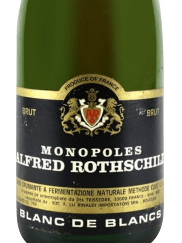 1999 Monopoles Alfred Rothschild Blanc de Blancs Brut | Vivino US