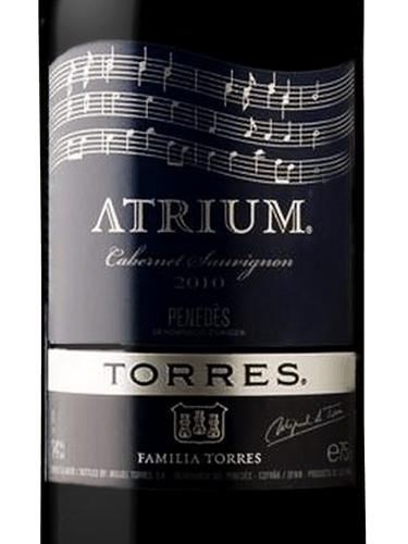 Familia Torres Atrium Cabernet Sauvignon | Vivino Brasil
