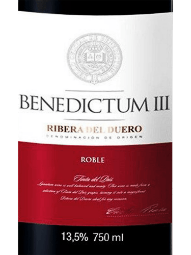 Benedictum III Roble | Vivino US