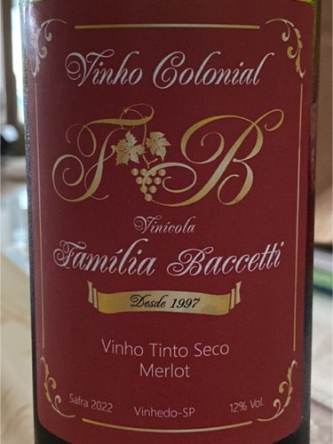 Familia Baccetti Merlot Seco | Vivino US