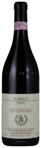 2009 Renzo Seghesio Pajana Barolo | Vivino US