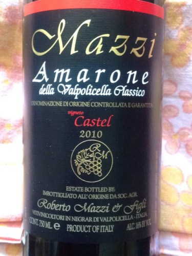 2010 Roberto Mazzi Castel Amarone della Valpolicella Classico | Vivino US
