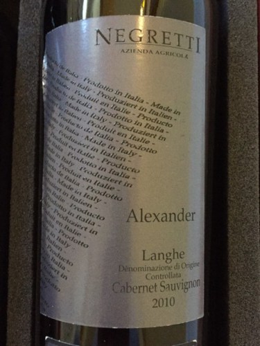 2017 Negretti Alexander Langhe Cabernet Sauvignon | Vivino US