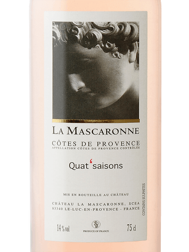 La Mascaronne Quat' Saisons Côtes de Provence | Vivino US