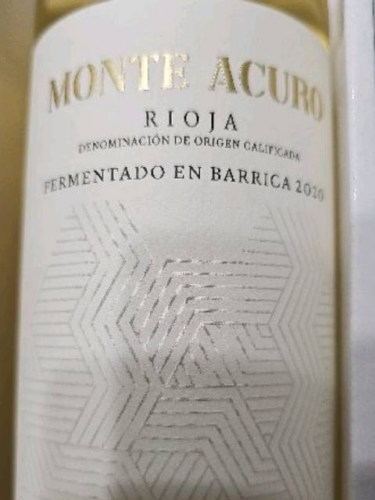 Monte Acuro Fermentado en Barrica | Vivino US