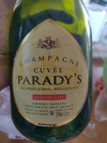 C. Paradis Cuvée Parady's Champagne | Vivino English
