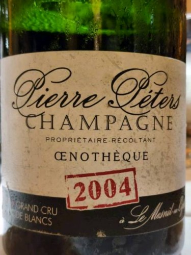 Pierre Peters Oenotheque Blanc de Blancs Champagne Grand Cru 'Le Mesnil ...