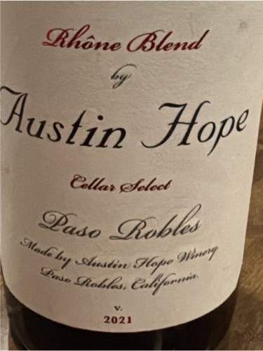 Austin Hope Cellar Select Rhône Blend | Vivino US