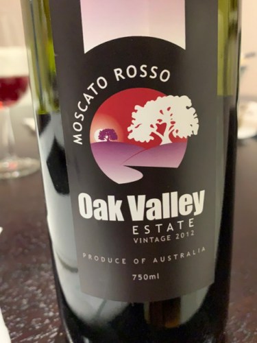 Oak Valley Estate Moscato Rosso | Vivino US