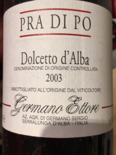Ettore Germano Dolcetto d'Alba Pra di Po | Vivino US