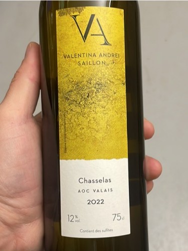 Valentina Andrei Chasselas | Vivino US