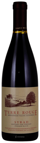 Terre Rouge Sentinel Oak Vineyard Pyramid Block Syrah | Vivino US