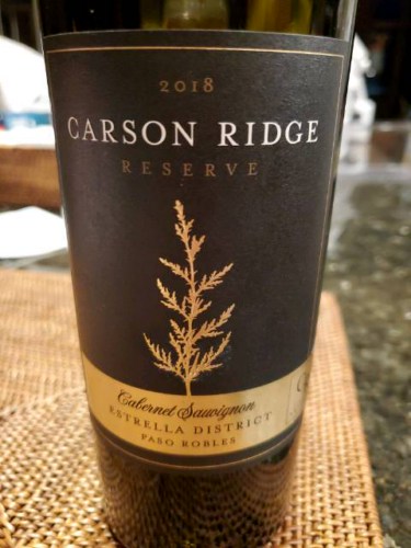 2018 Carson Ridge Reserve Cabernet Sauvignon | Vivino US