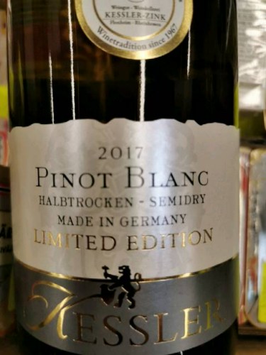 Kessler Limited Edition Pinot Blanc Halbtrocken Semidry | Vivino English