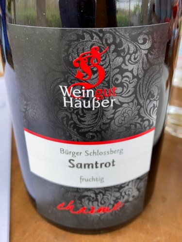 Weingut Häusser Charme Bürger Schlossberg Samtrot Fruchtig | Vivino US