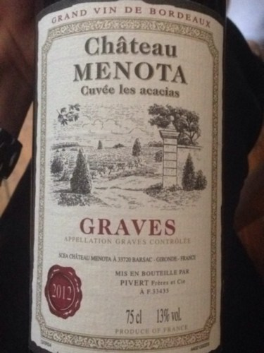 Château Menota Cuvée Les Acacias Graves | Vivino US