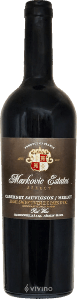 Markovic Select Cabernet Sauvignon - Merlot Semi Sweet | Vivino English