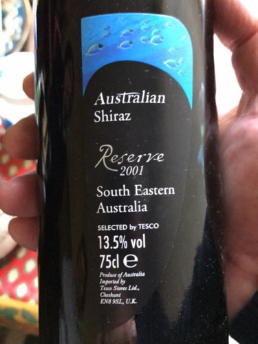 Tesco Australian Reserve Shiraz | Vivino US
