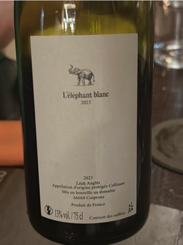 Léah Anglès L'Éléphant Blanc | Vivino English