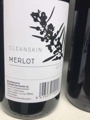 2017 Cleanskin Merlot | Vivino