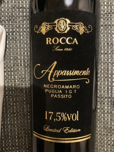 Rocca Limited Edition Appassimento Negroamaro Passito | Vivino US