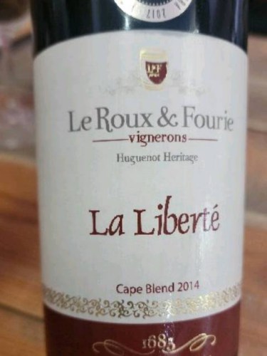 Le Roux & Fourie La Liberté Cape Blend | Vivino US