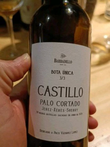 Barbadillo Castillo Bota Única 3/3 Palo Cortado | Vivino US