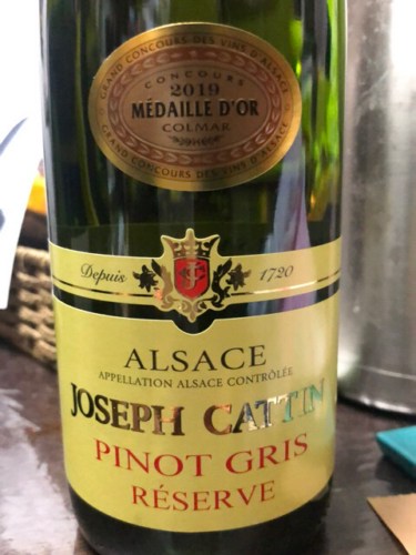 2019 Joseph Cattin Reserve Pinot Gris | Vivino