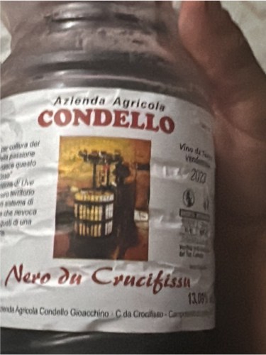 Condello Nero di Crucifissu | Vivino US