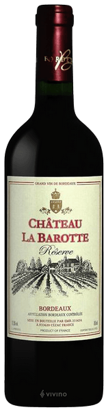 Château La Barotte Réserve Bordeaux | Vivino US