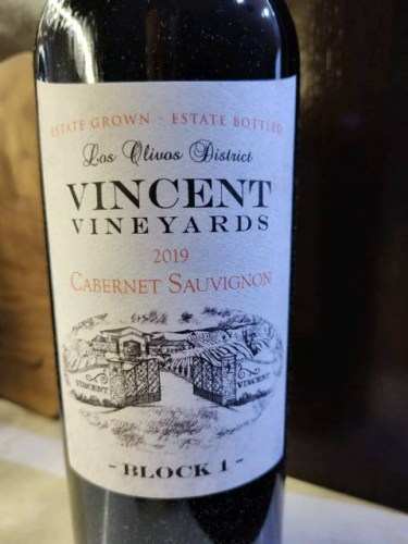Vincent Vineyards Block 1 Cabernet Sauvignon | Vivino US