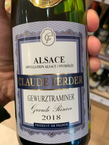 2021 Claude Ferder Grande Réserve Gewürztraminer | Vivino US