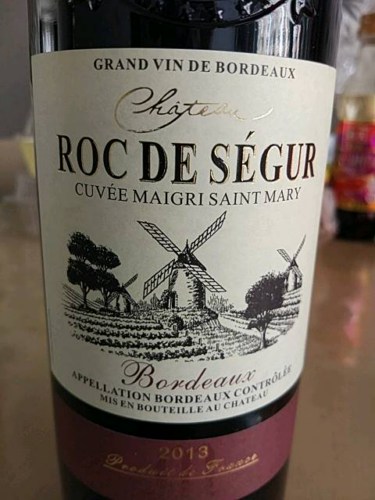 Château Roc de Segur Bordeaux Cuvée Margot St Marie | Vivino US