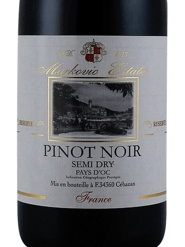 Markovic Reserve Pinot Noir Semi Dry | Vivino English