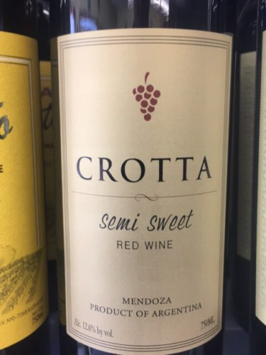 Familia Crotta Semi Sweet Red | Vivino US