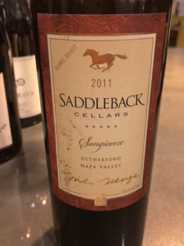 Saddleback Barrel Select Sangiovese | Vivino US